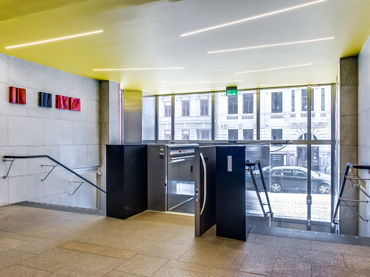 Lift in a Public Building - Kalea Lifts Global - Elegant accessibility