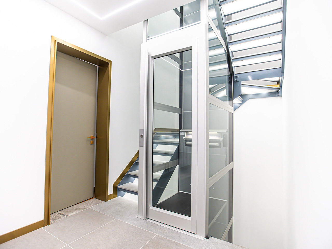 Compact Home Elevator in a Townhouse - Kalea Lifts Global