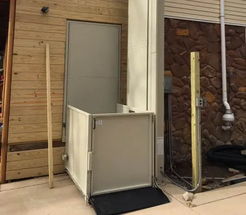 Vertical Platform Lift Flip-Up Ramps - Cibes Symmetry